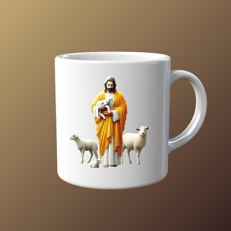 Jesus With Sheep Clipart Collection -commercial Use- PNG- Digital ...