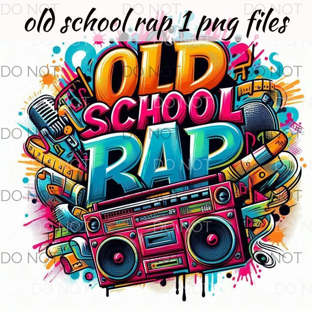 90's Rap Clipart Png- Old School Rap-hip Hop Commercial Use Boombox ...
