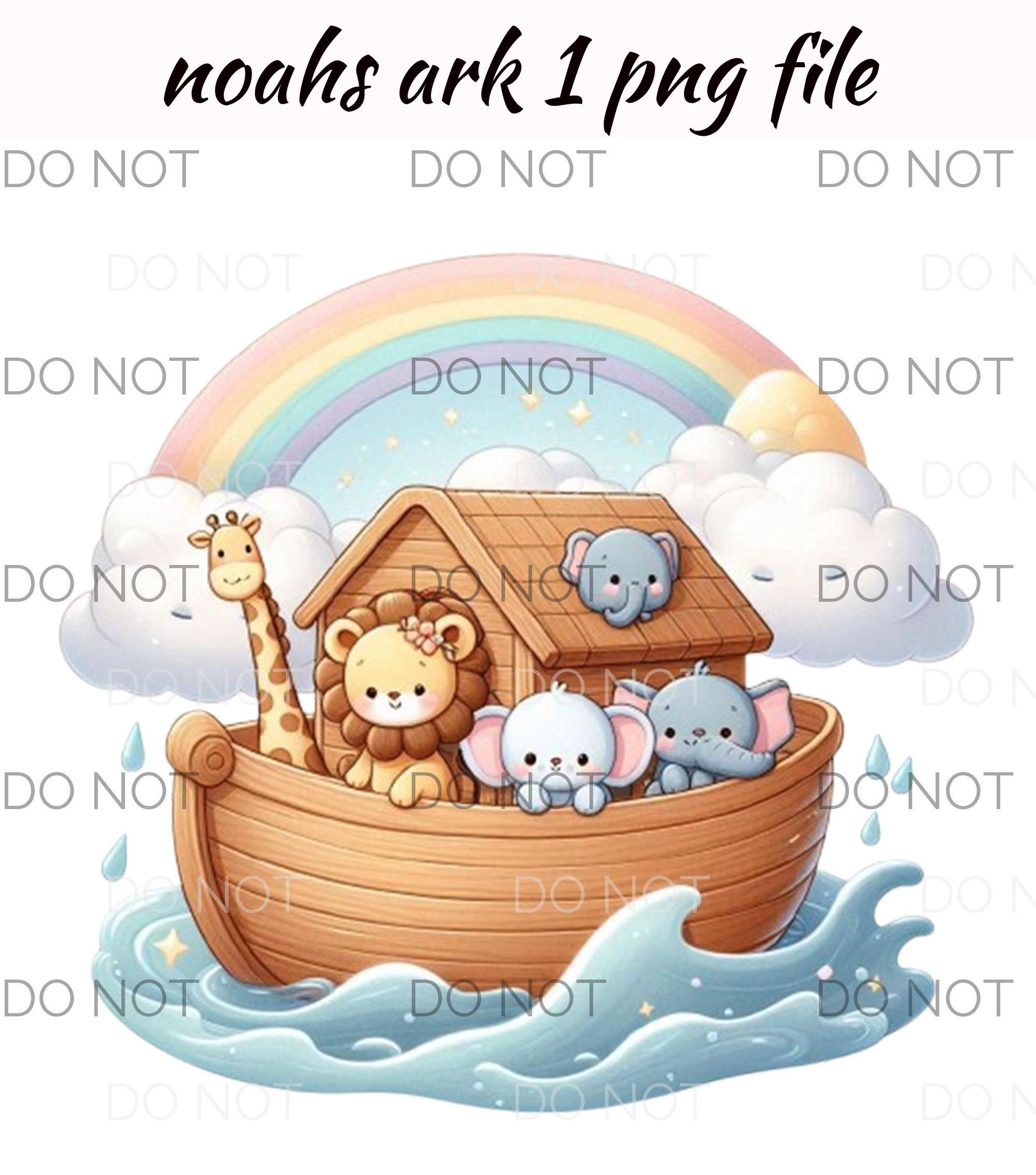 Watercolor Bible Clipart Png- Noah's Ark Clipart Christian Png ...