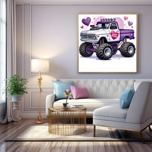 Valentine Truck Clip Art -heart Crusher Monster Truck Clip Art for ...