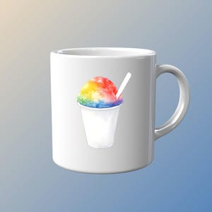 Snow Cone Clipart Watercolor PNG -shaved Ice PNG- Commercial Use - Etsy