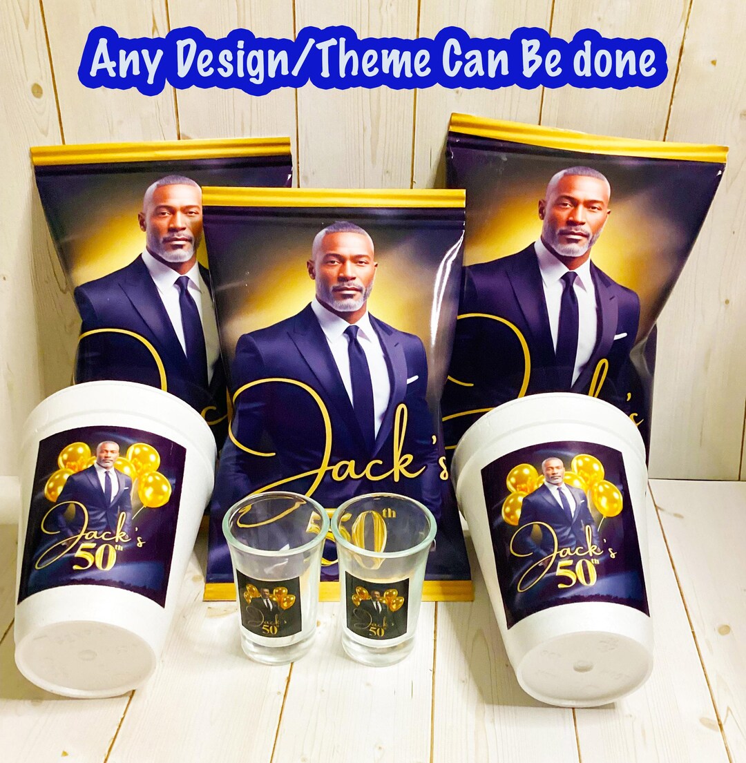 Personalized Name Cups Custom Photo Party Bundle Set Birthday Party ...