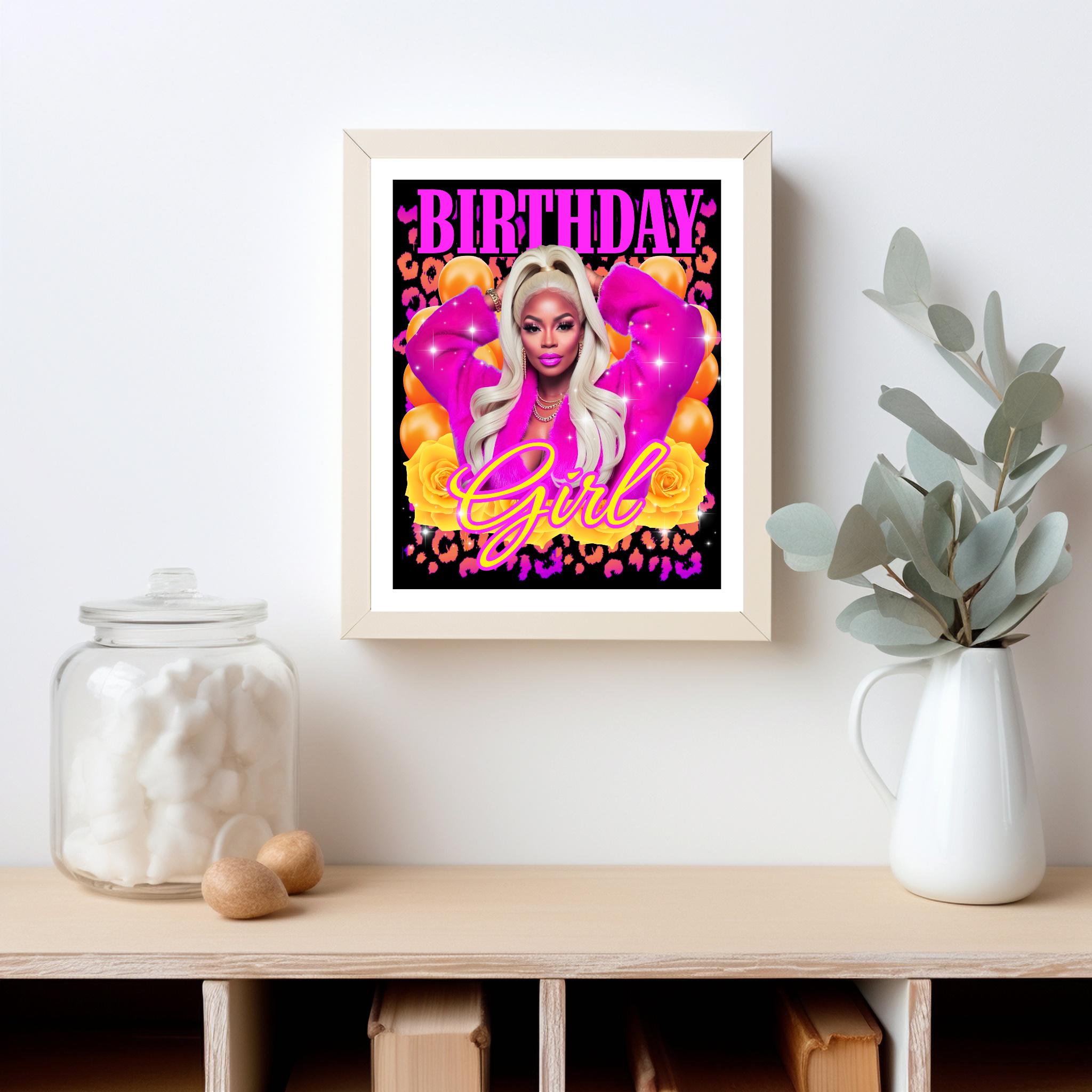 Birthday Sticker Styrofoam Cup Canva Editable Template, Birthday Party ...
