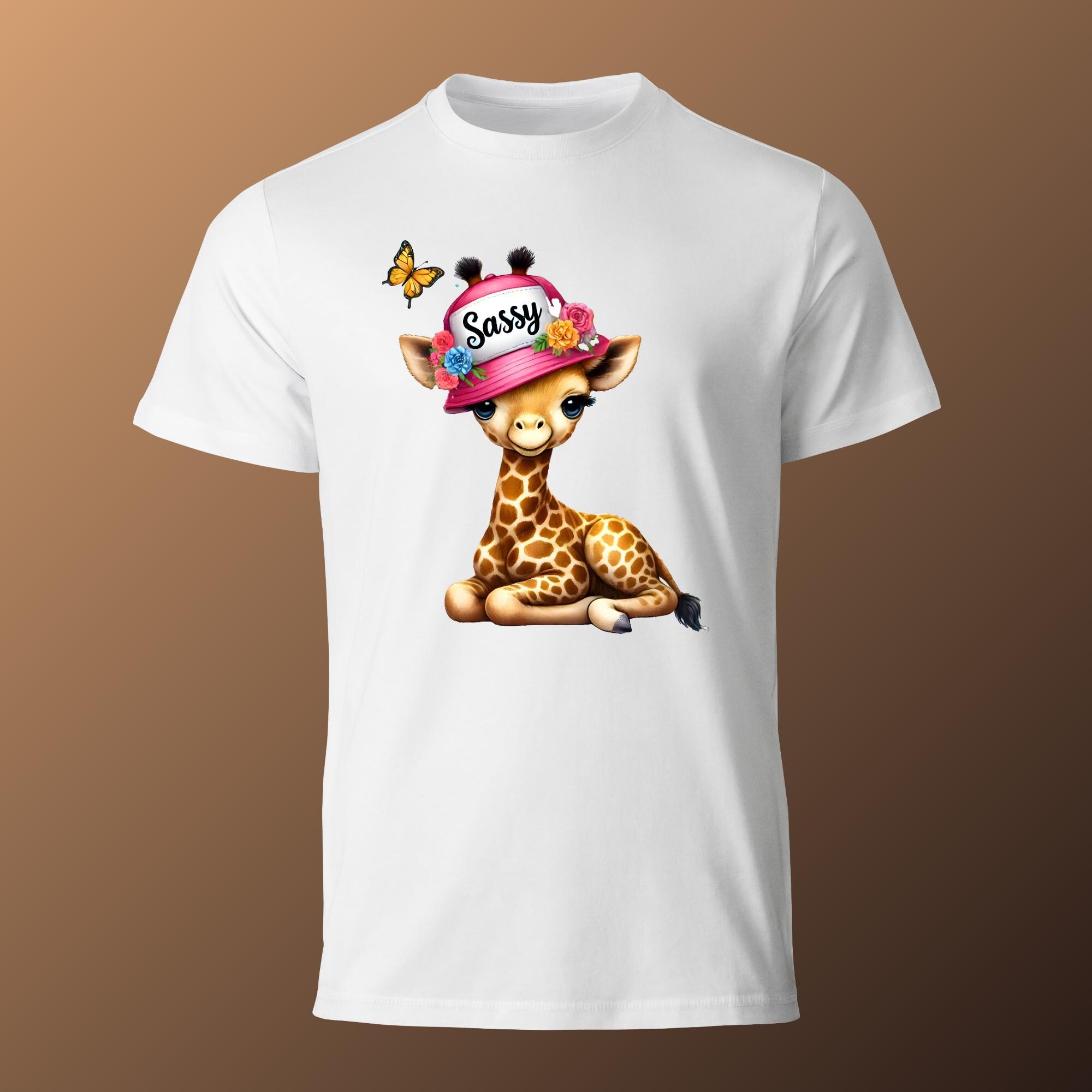 Watercolor Cute Sassy Animals - Adorable Piglet, Fawn, and Giraffe With ...