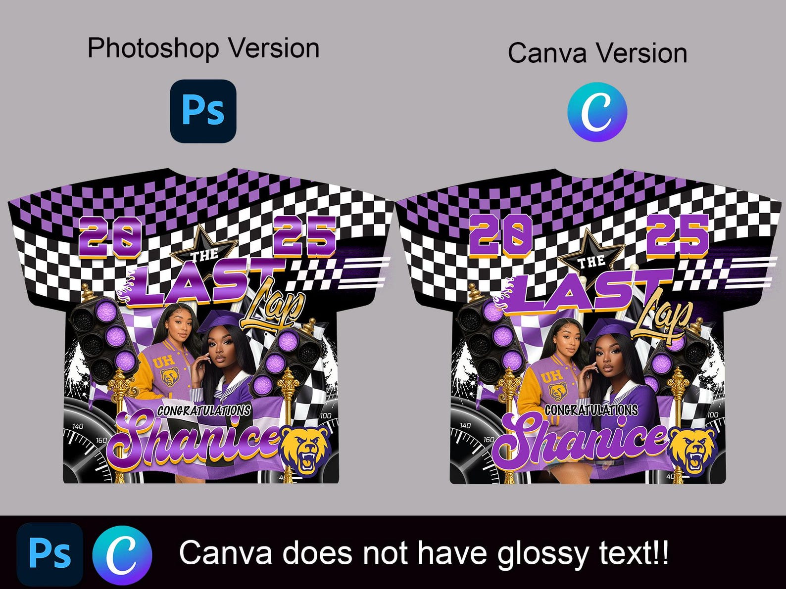 3d Shirt Template Graduation Tee the Last Lap All Over T Shirt Canva ...