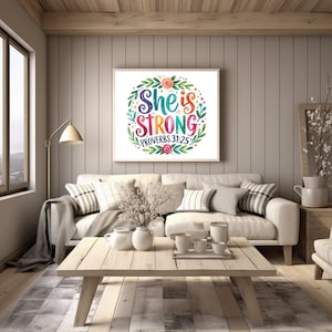 She is Strong Proverbs Png Clipart Proverbs 31 25 Watercolor Commercial ...