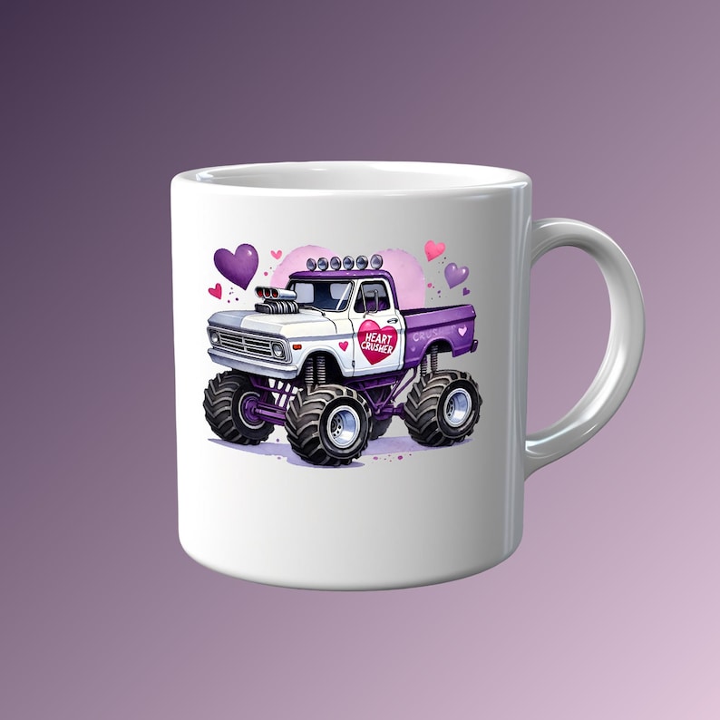 Valentine Truck Clip Art -heart Crusher Monster Truck Clip Art for ...
