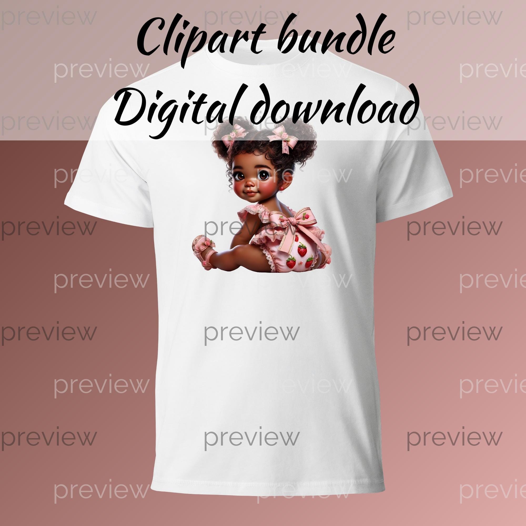 Strawberry Baby Girl Clipart Png-afro Baby Girl Strawberry Clipart ...