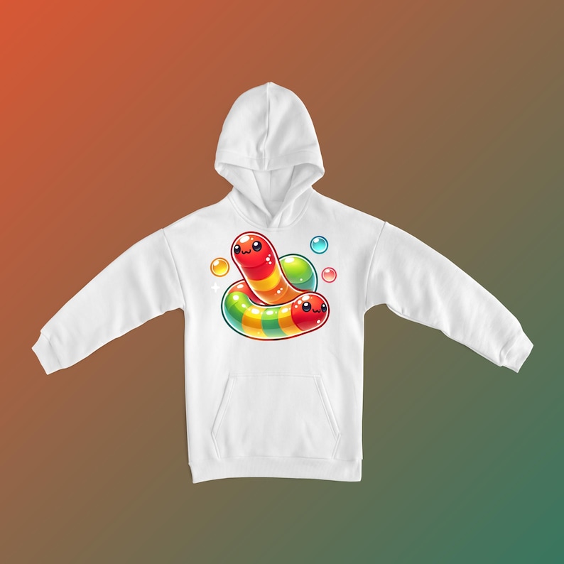 Gummy Worm Clip Art Collection-commercial Use Gummies Worms-png ...