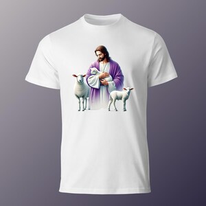 Jesus With Sheep Clipart Collection -commercial Use- PNG- Digital ...