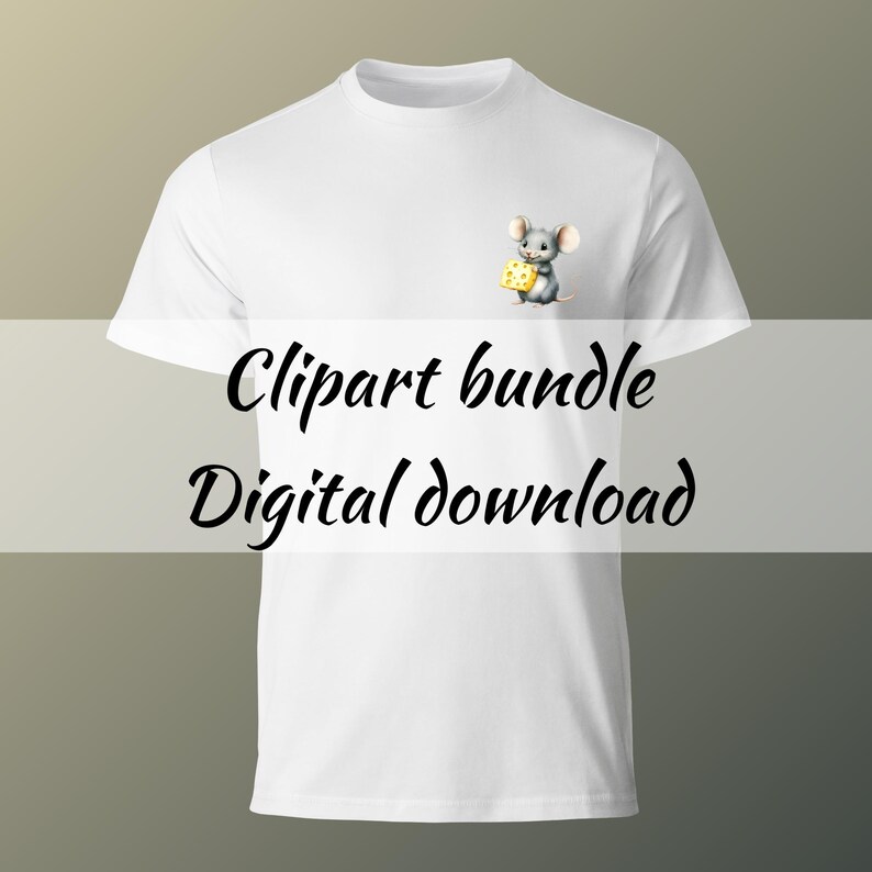 Mouse With Cheese Clipart- Commercial Use Watercolor Mouse With Cheese ...