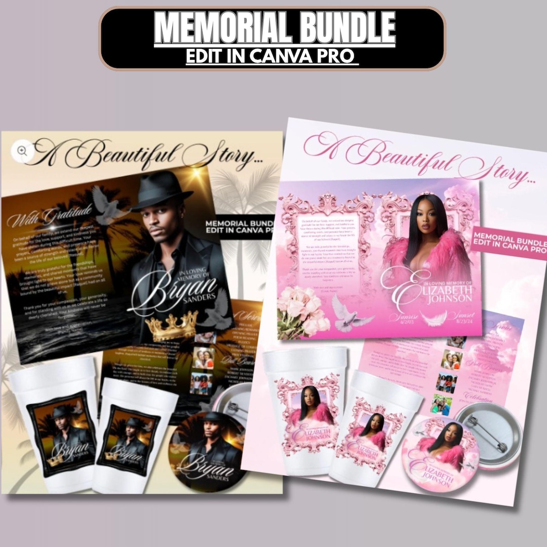 Memorial Program, Obituary, Bundle Heavenly Cloud Celebration of Life ...