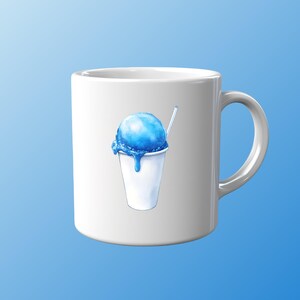 Snow Cone Clipart Watercolor PNG -shaved Ice PNG- Commercial Use - Etsy