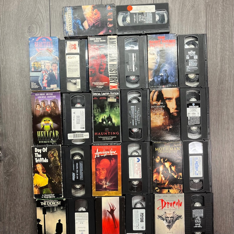 Horror Movie VHS Cult Hell Cab Day of Triffids Haunting Apocalypse Now ...