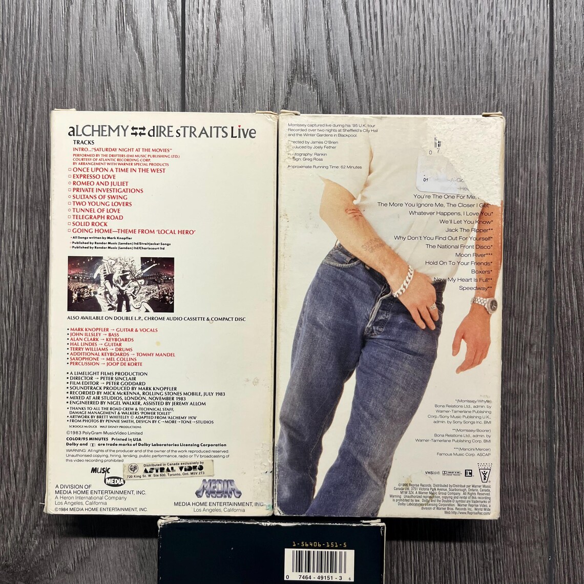 VHS Lot Rare Music Bands Alchemy Live Dire Straits Introducing ...