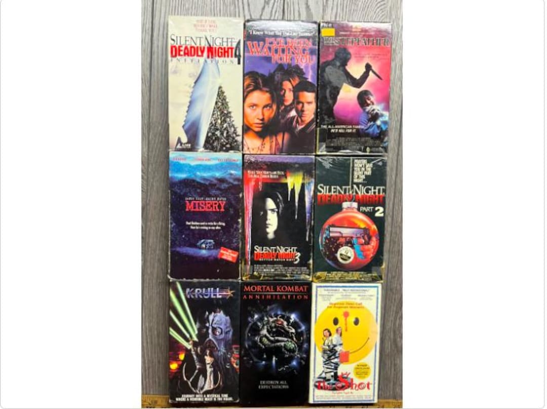 Horror Movie VHS Lot Pick Yours Silent Night Deadly Night I've Been ...