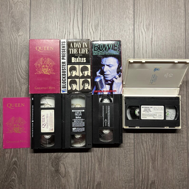Music Concert Band VHS Tape Motorhead Live Bowie Video Collection the ...