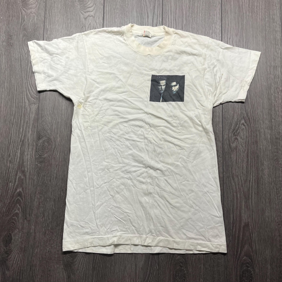 Vintage Acosta Russell 1980s Band T Shirt Rare White Tee Medium Signed ...