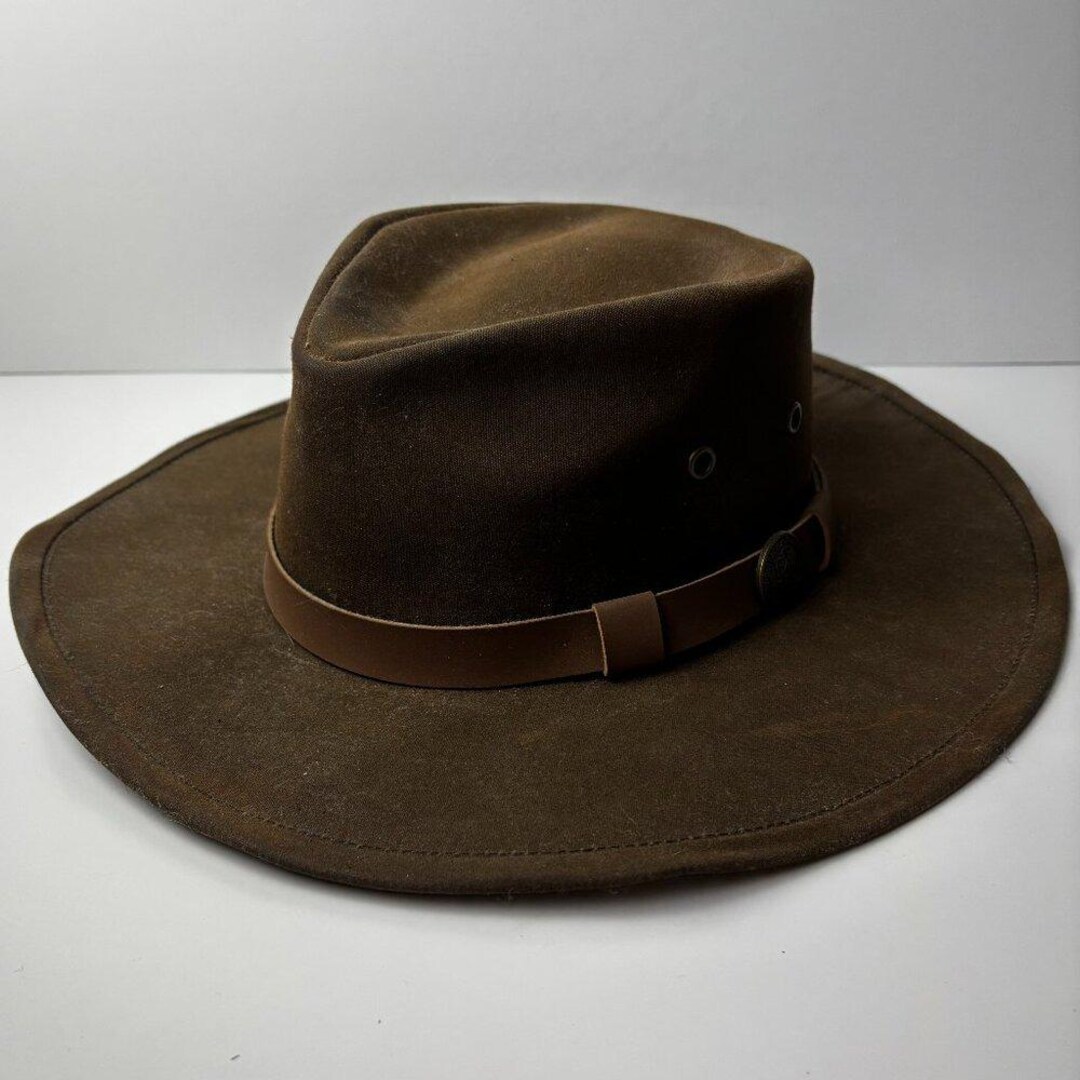 Original Outback Trading Company Oilskin Hat Kodiak 1480 Medium Brown ...