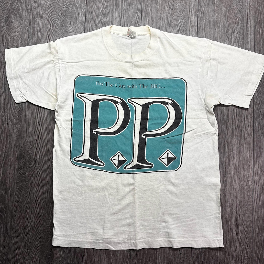 Vintage 1990s Im the One With the Big PP T Shirt Large White Single ...