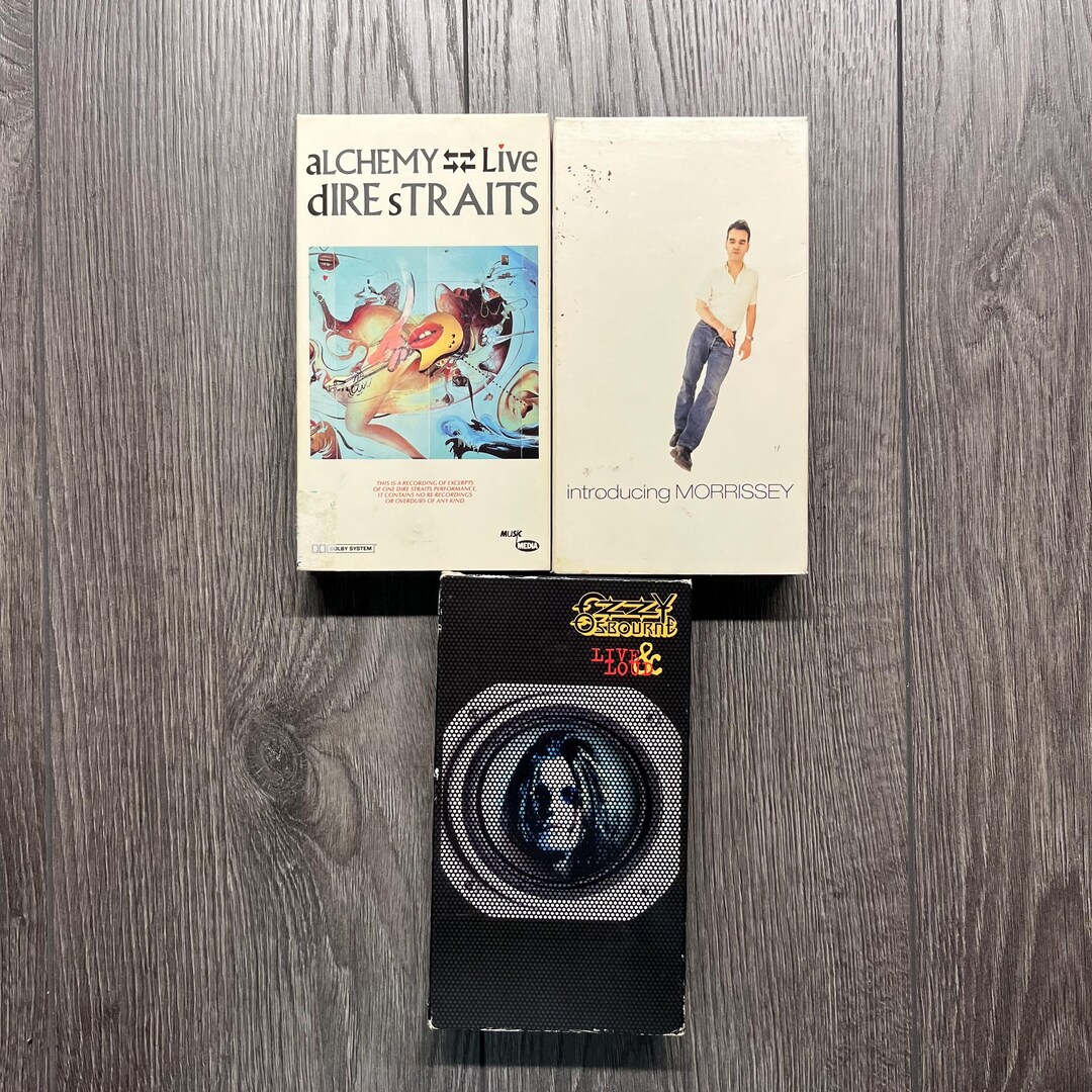 VHS Lot Rare Music Bands Alchemy Live Dire Straits Introducing ...
