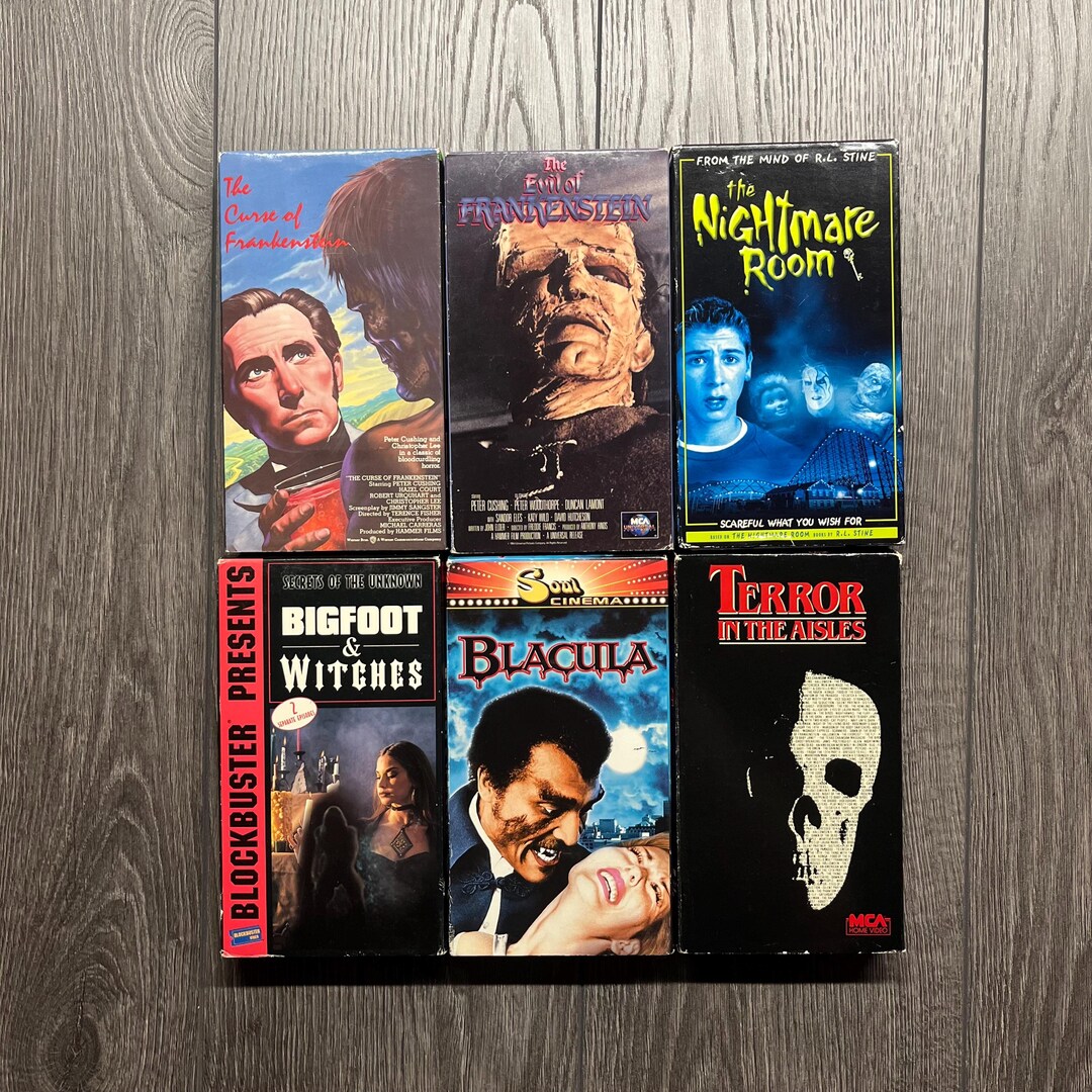 Vhs Horror Scary Movie Lot Classics Cure of Frankenstein Evil of the ...