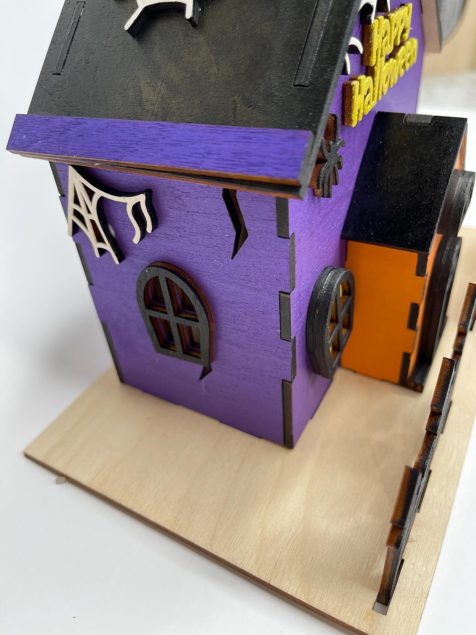 DIY Halloween Haunted House Wood Kit: Spooky Craft Decor (7x4x4) - Etsy