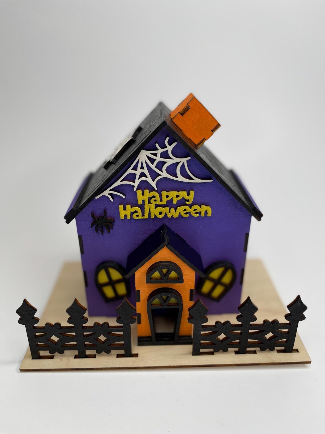 DIY Halloween Haunted House Wood Kit: Spooky Craft Decor (7x4x4) - Etsy