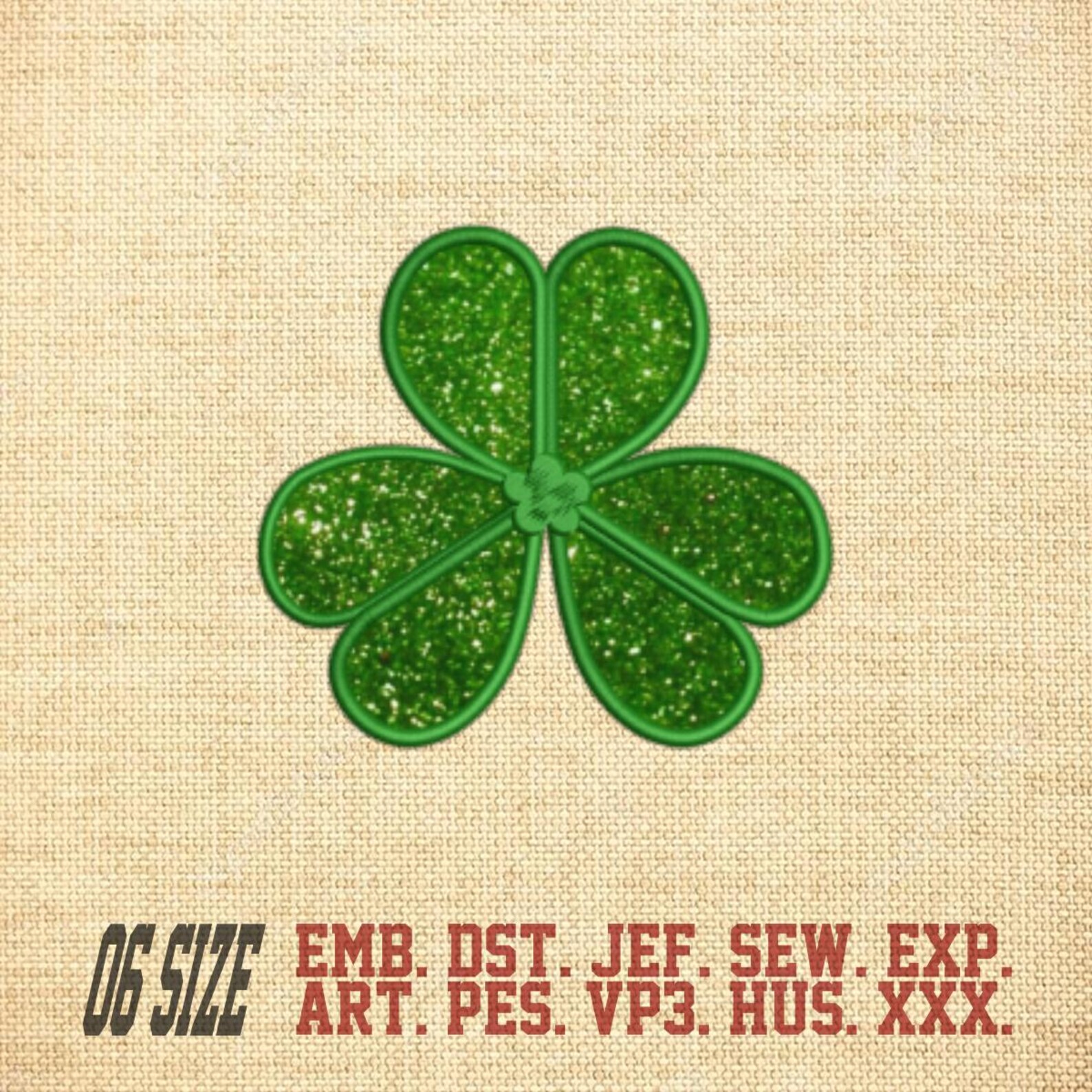 Shamrock Applique Embroidery Design, Side Bow Embroidery File, Shamrock ...