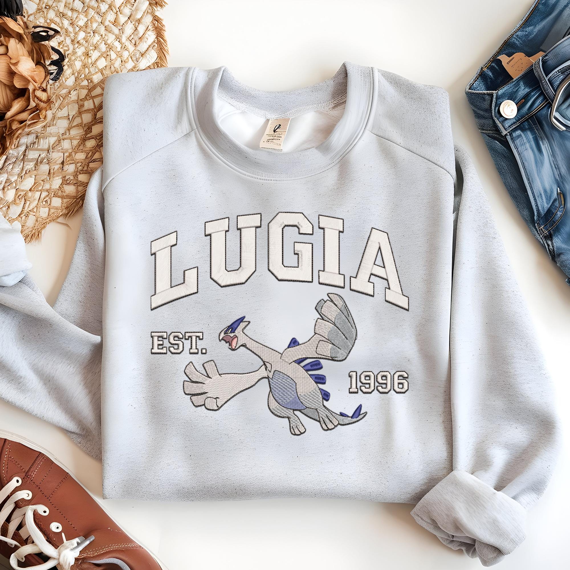 Lugia Pokemon Embroidery Design, Pokemon Embroidered, Lugia Embroidery ...