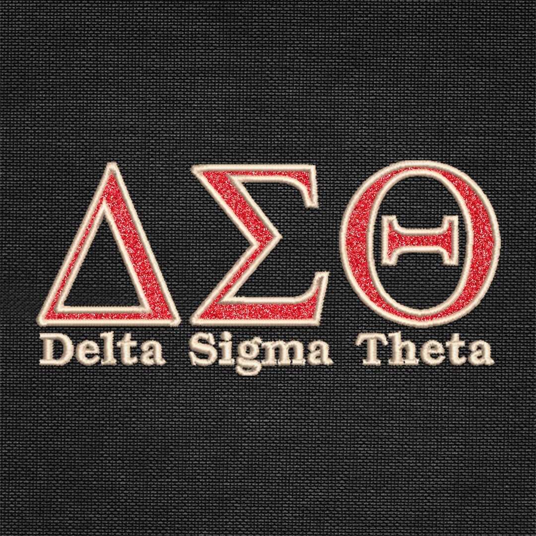 Delta Sigma Theta Sorority Embroidery Design, Applique Embroidery ...