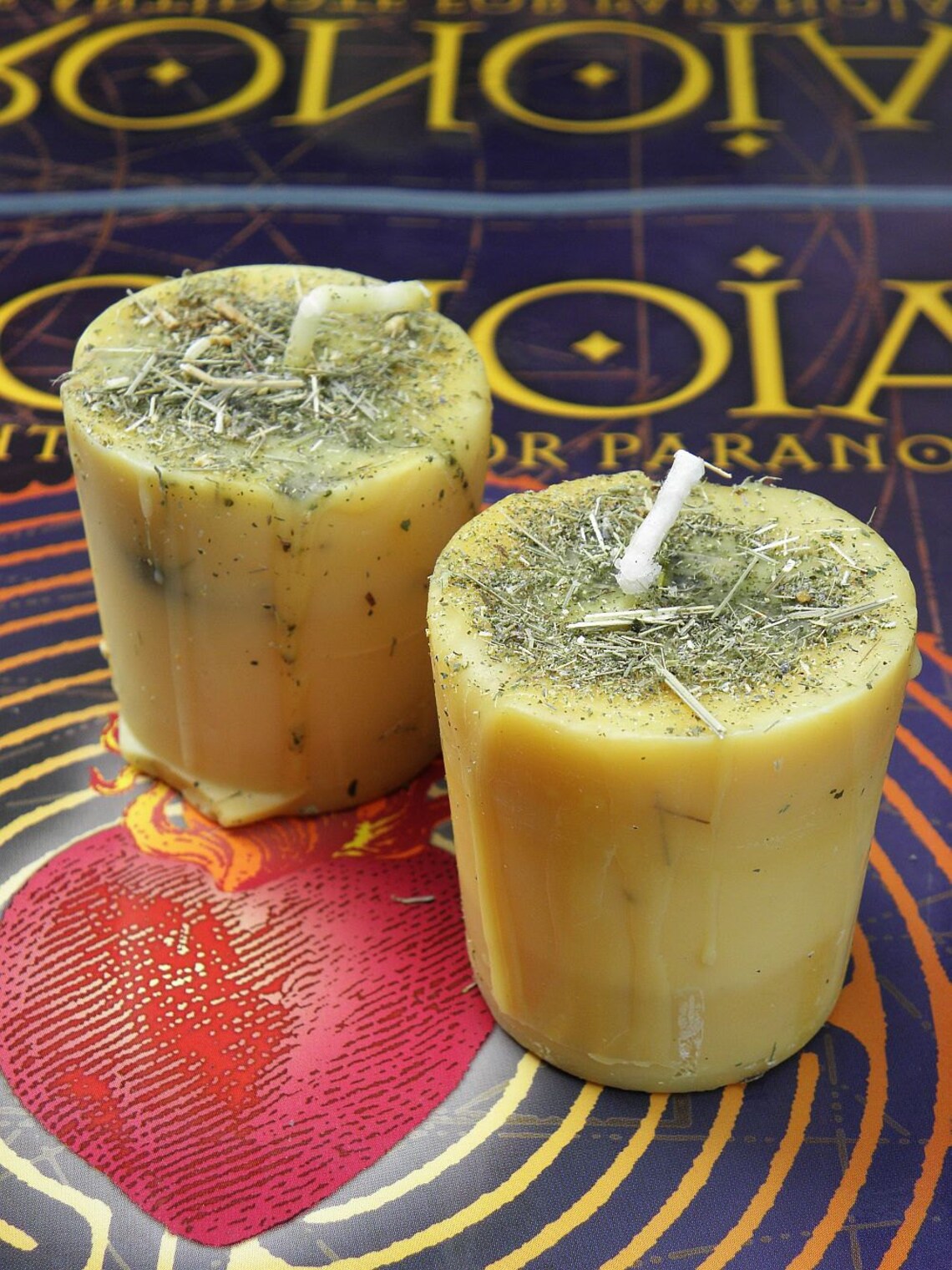 Clear Vision Ritual Candles - Two (2) Yellow Votives Soy Blend for ...