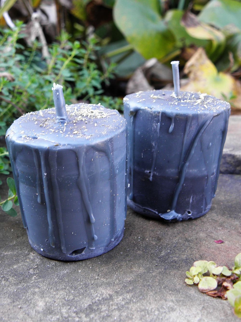 Spirit Realm Ritual Candles - 2 Loaded Herbal Blue Soy Blend Votives - Etsy