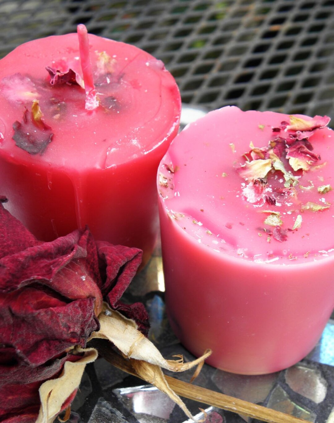 Red Hot Love Ritual Candles - 2 Loaded Herbal Soy Blend Votives - Etsy
