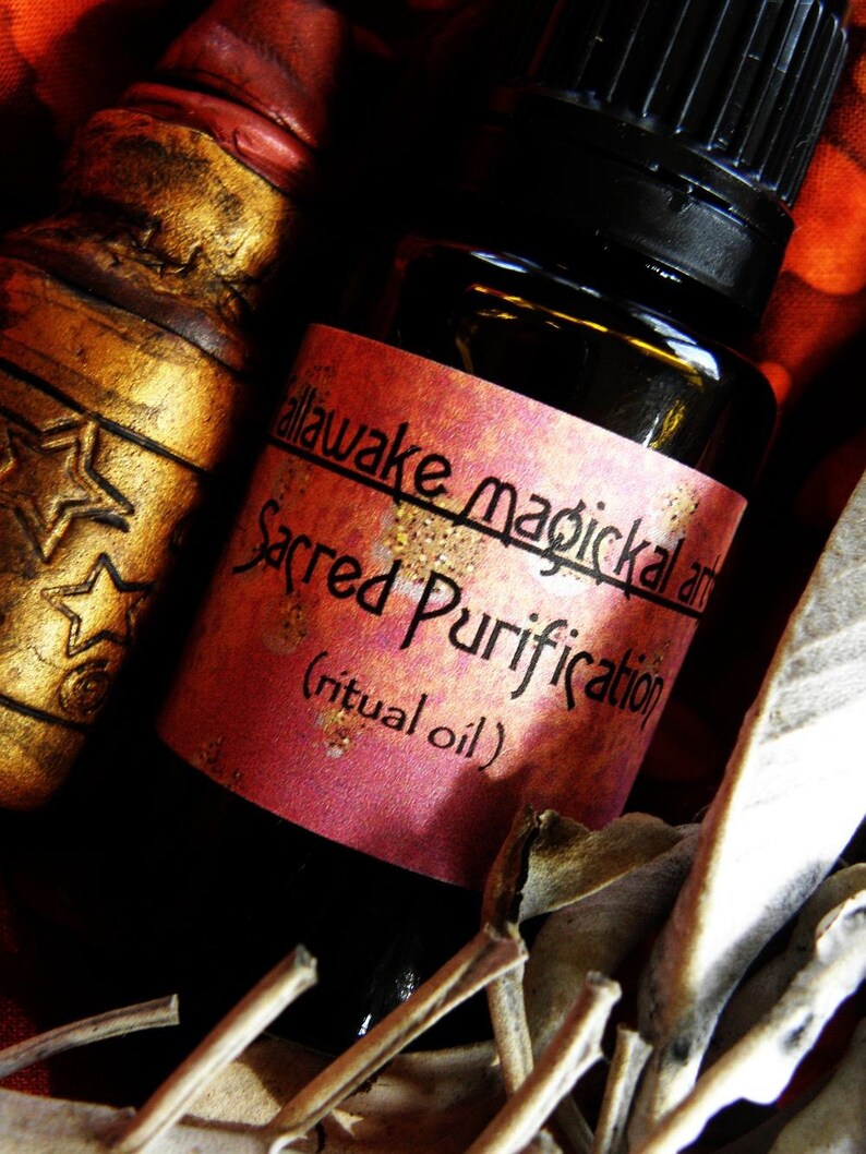 Sacred Purification Magickal Ritual Oil for Ritual Work | Etsy