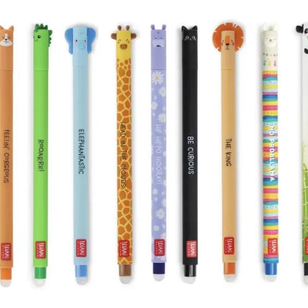 Animal Erasable Pens - Etsy UK