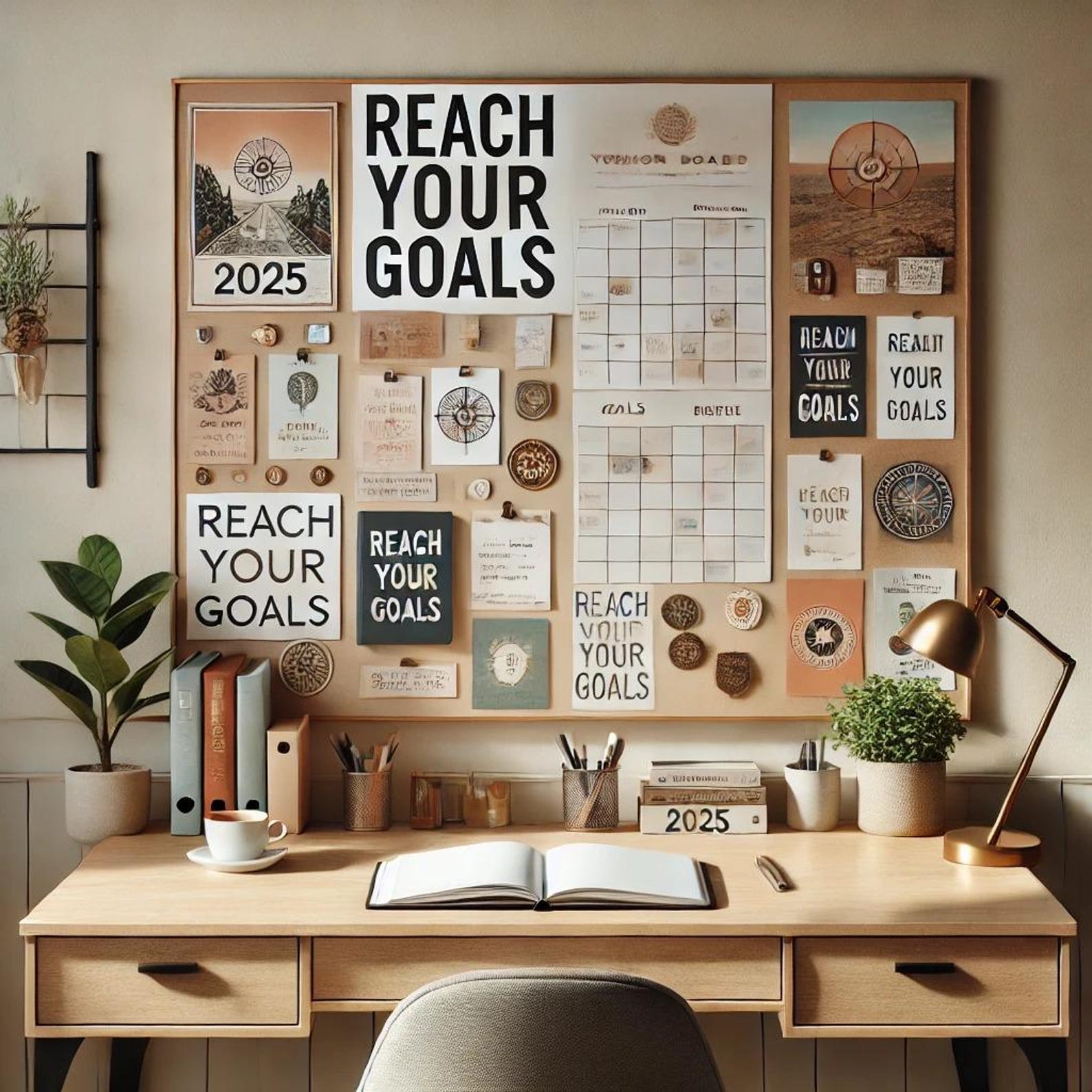 Vision Board Guide + Printable Template | Manifestation & Goal Setting ...