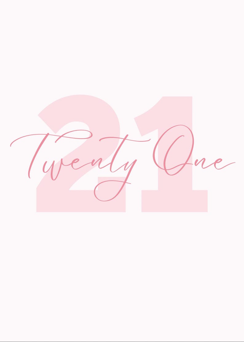 21st Birthday Invitation - Etsy