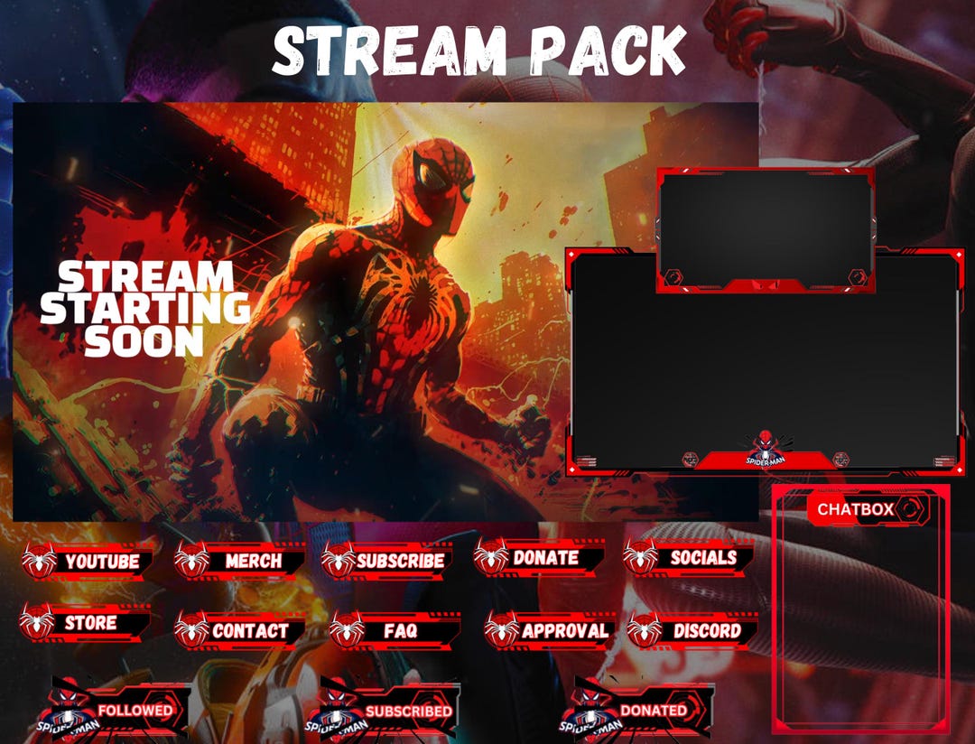 Twitch Animated Overlay | Fictional Stream Package | Perfect for Twitch ...