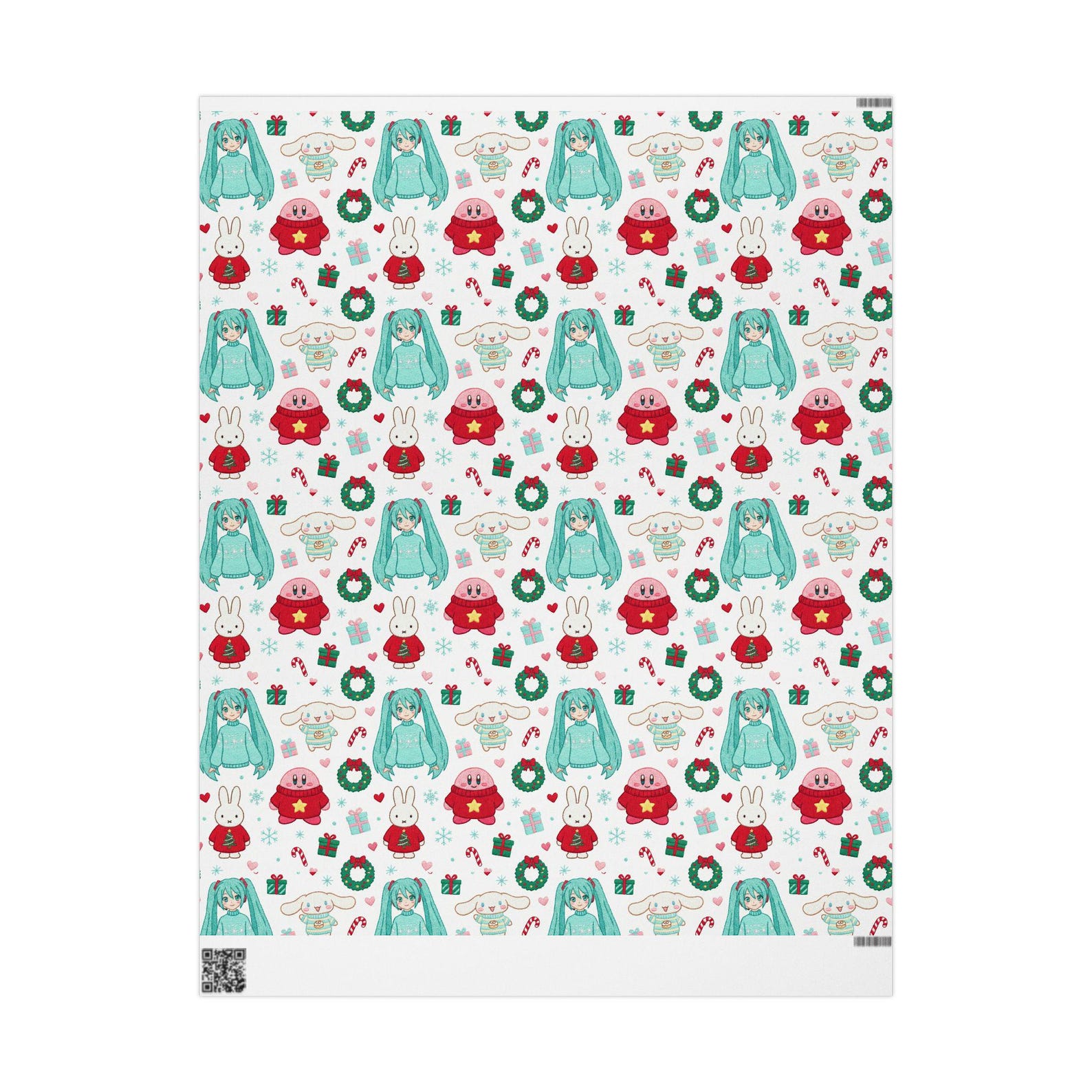 Sanrio Cinnamoroll Hatsune Miku Miffy Kirby Christmas Wrapping Paper - Etsy