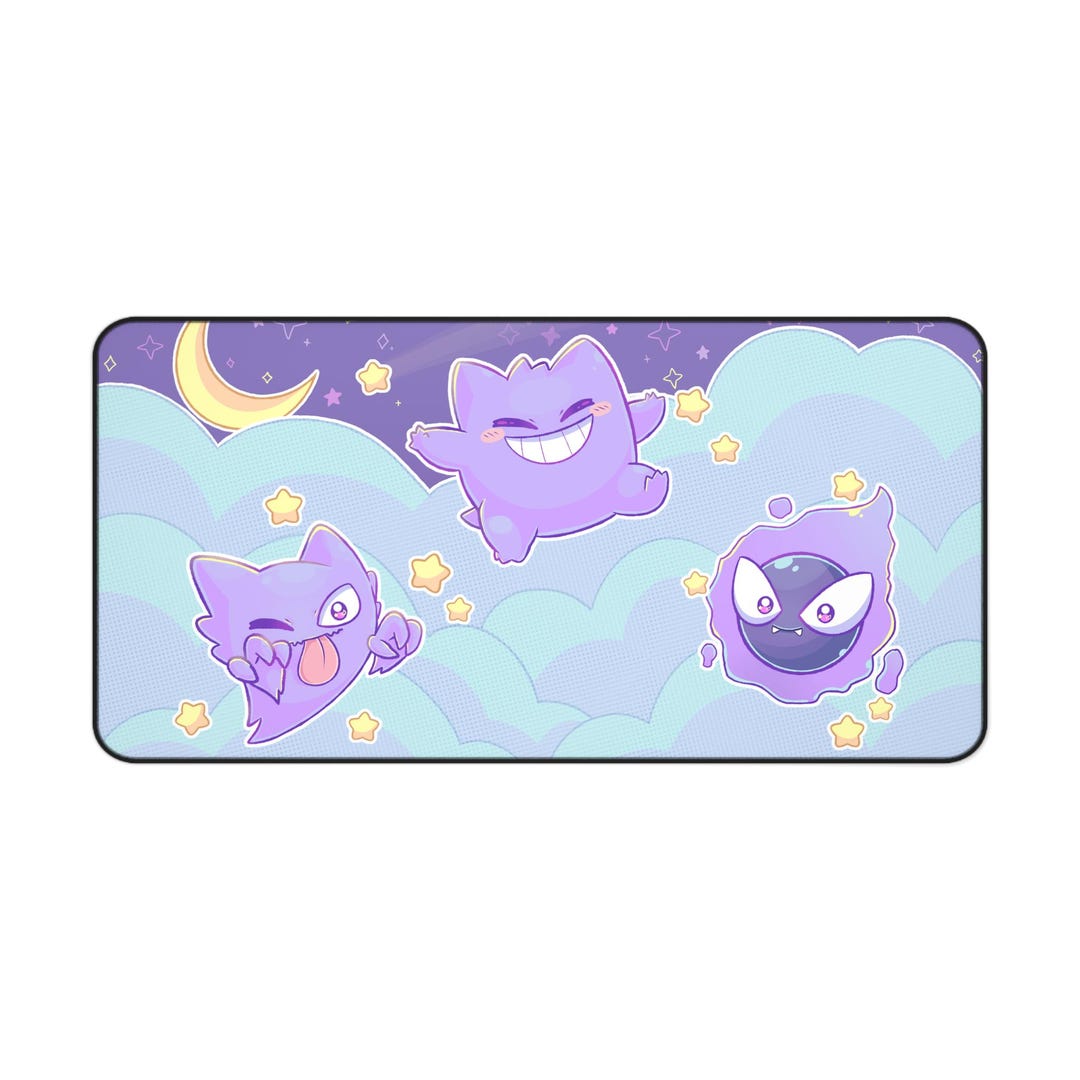 Custom Cute Ghost Type Themed XL Desk Mat for Fans 32"x16" - Etsy