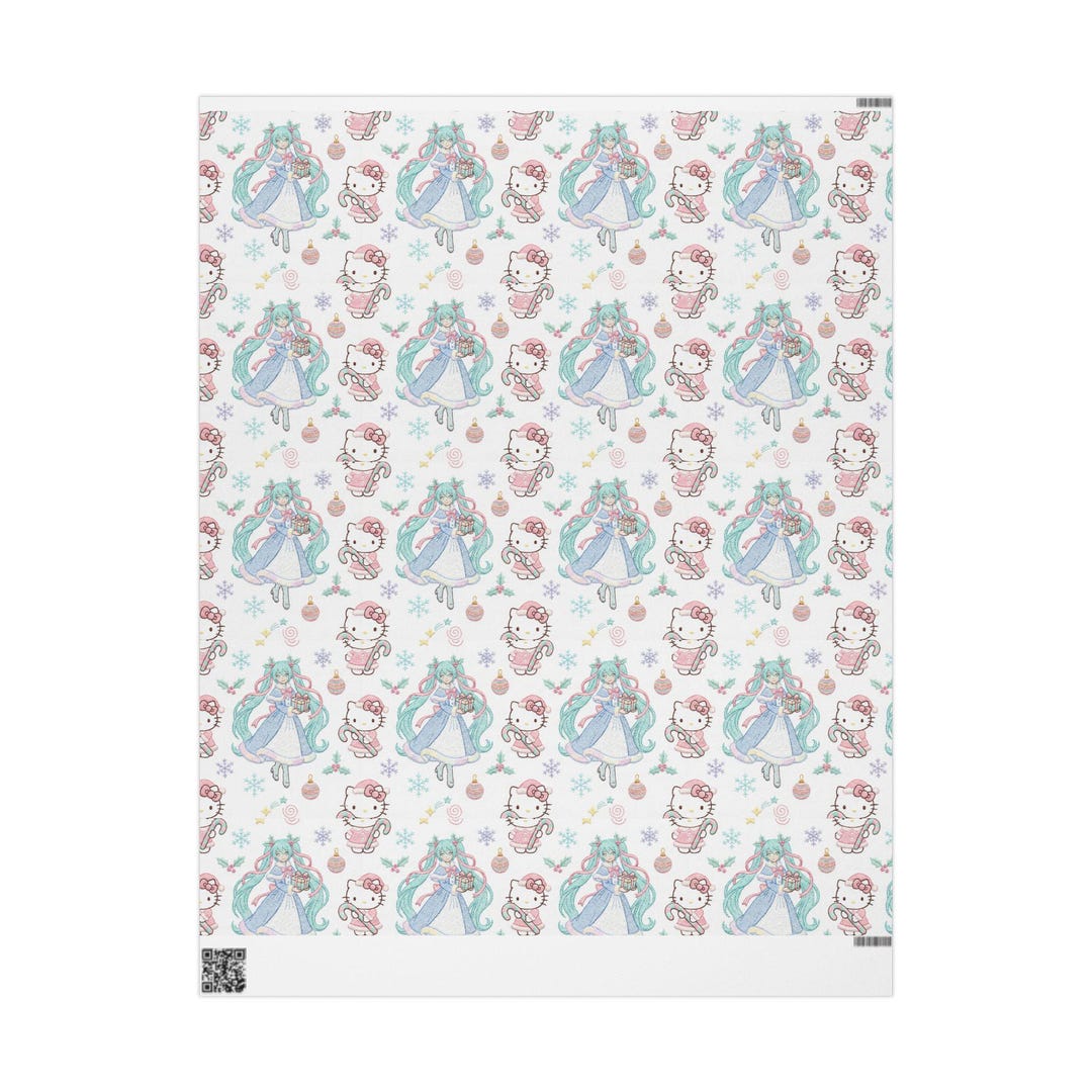 Hello Kitty X Hatsune Miku Christmas Wrapping Paper - Etsy
