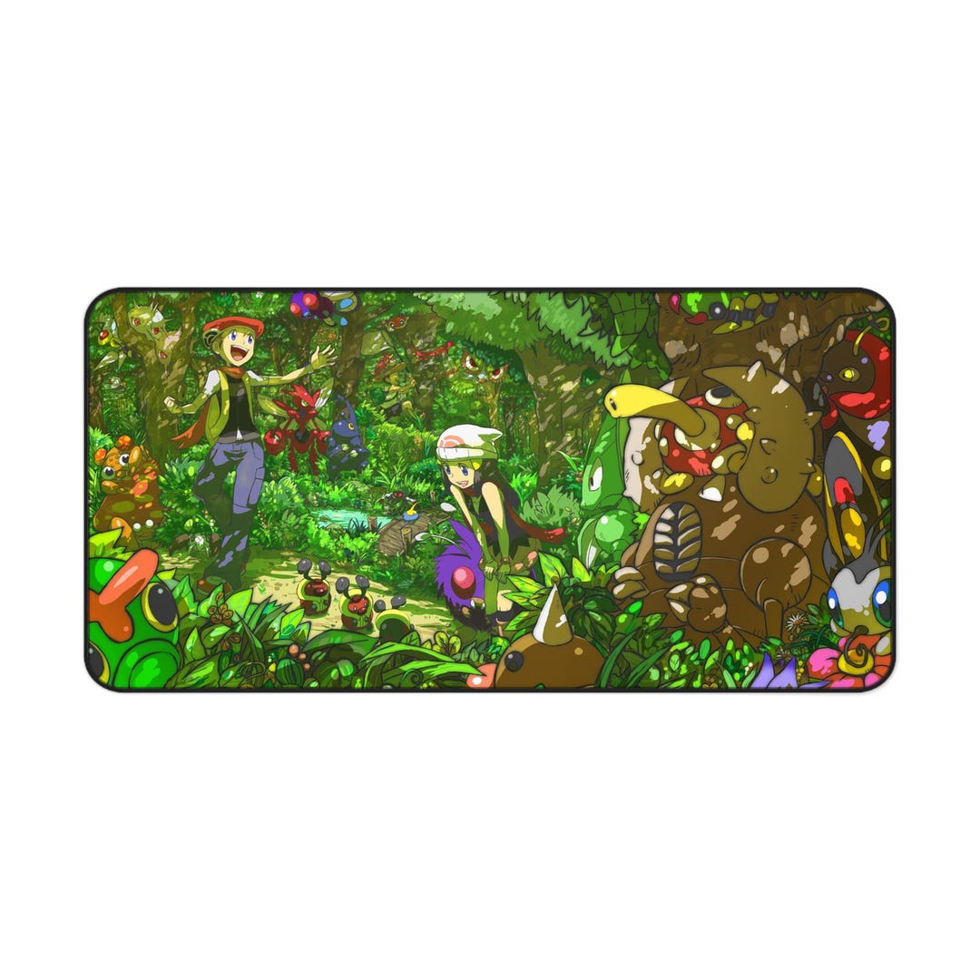 Custom Bug Type Themed XL Desk Mat for Game Fans 32"x16" - Etsy