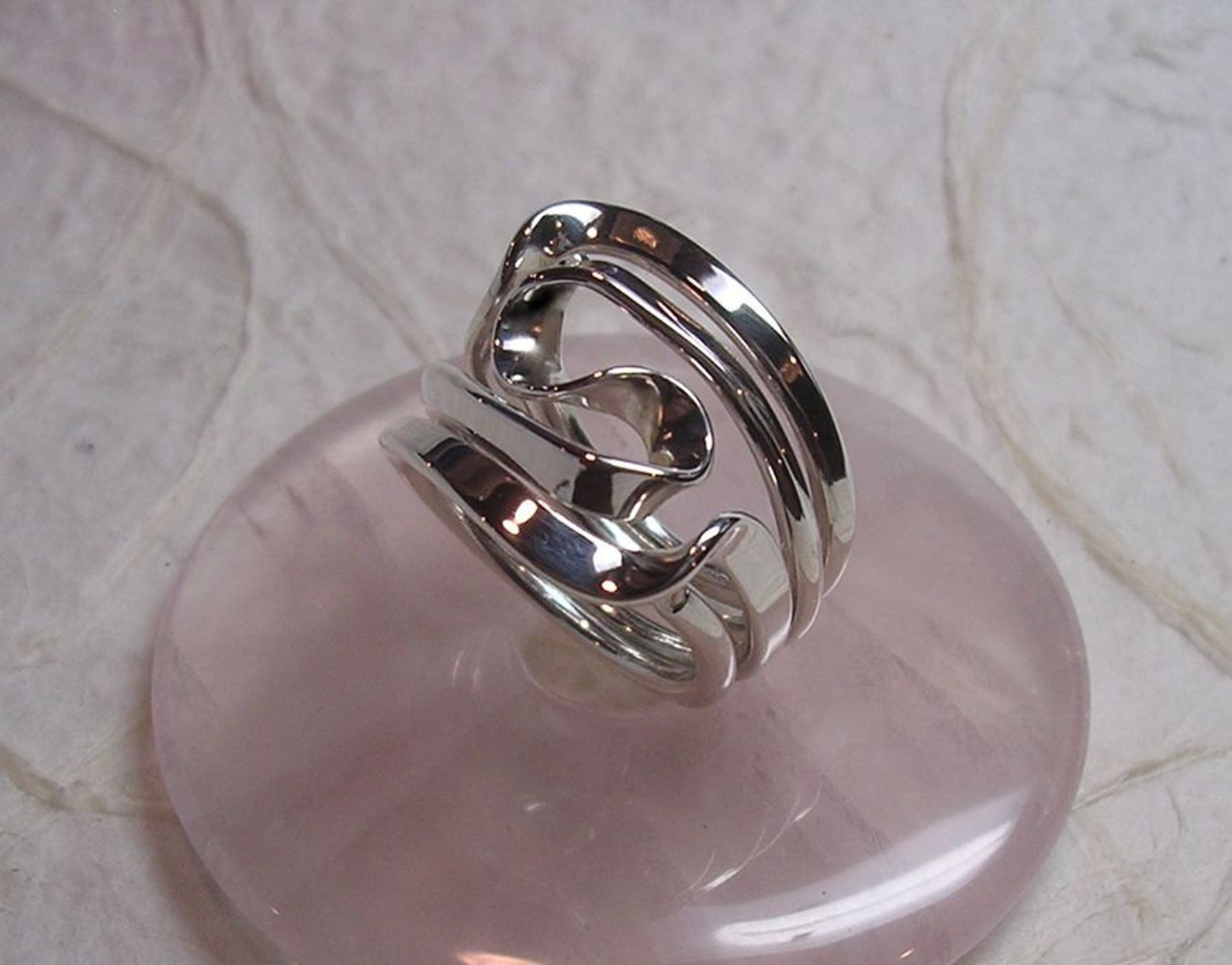 Sterling Silver Four Turn Vortex Energy Ring™. - Etsy