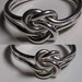 2 Double Love Knot Rings in Sterling Silver 16gauge and 18gauge - Etsy
