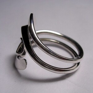 Winged Two Turn Vortex Energy Ring™ in Sterling Silver - Etsy