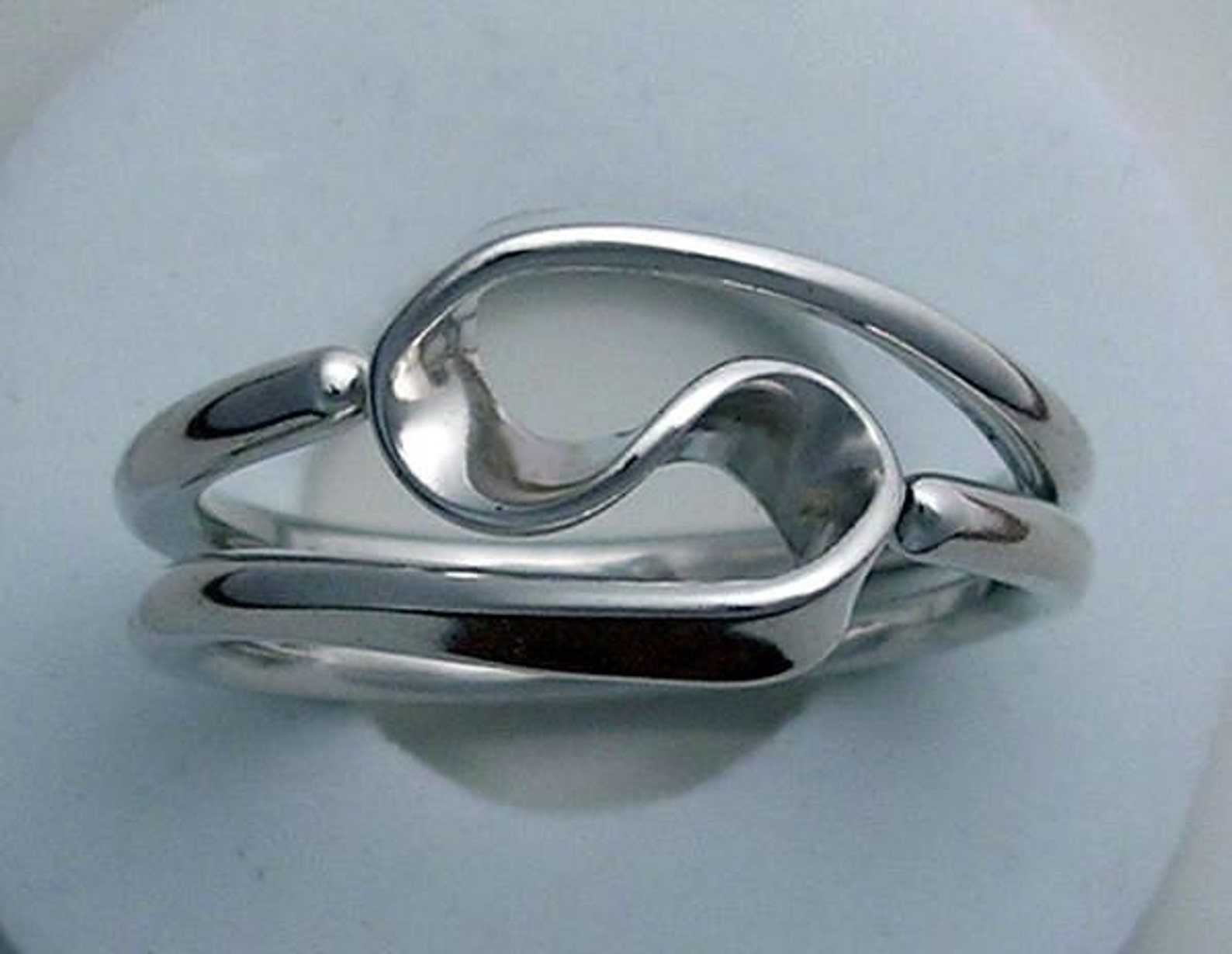 Energy Ring™ Two Turn Vortex Energy Ring ™ in 12 Gauge Sterling Silver ...