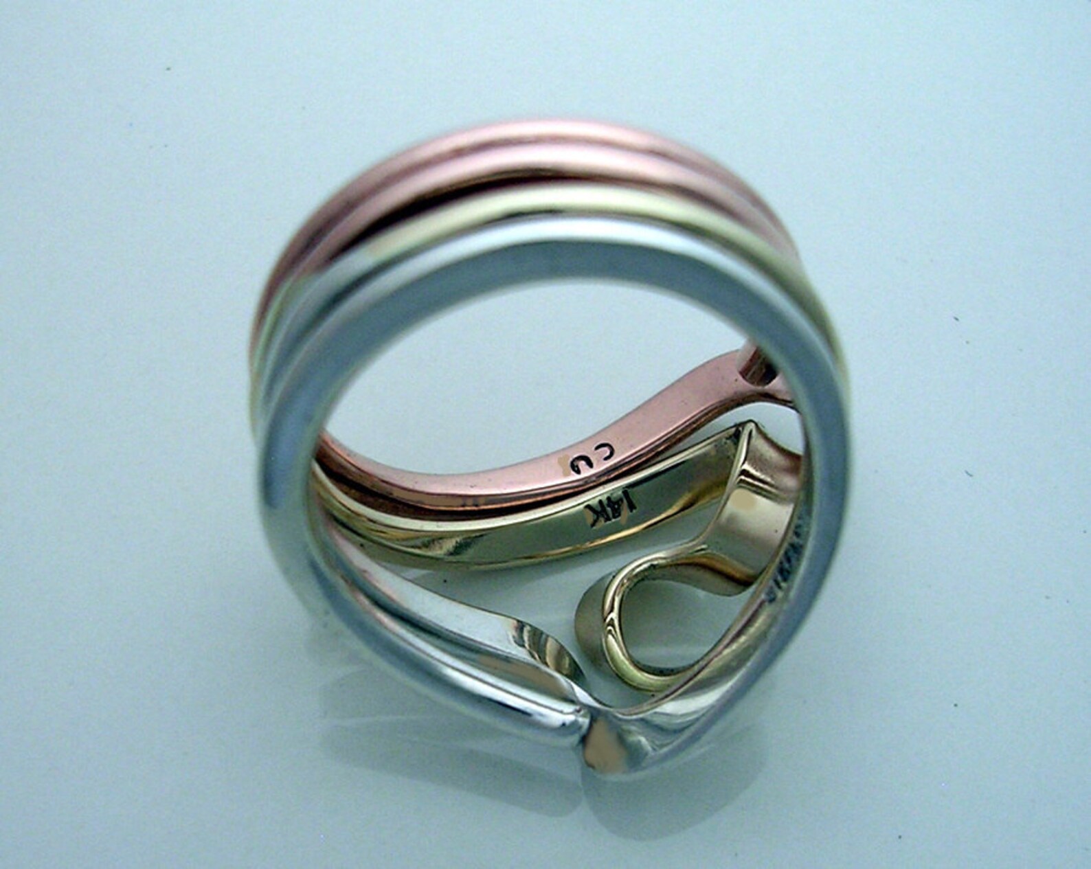 Tesla Inspired Silver 14k Yellow Gold and Copper Vortex - Etsy