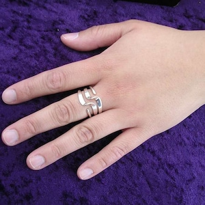 Three Turn Wave Energy Ring™ © in Pure Copper Brass Sterling - Etsy