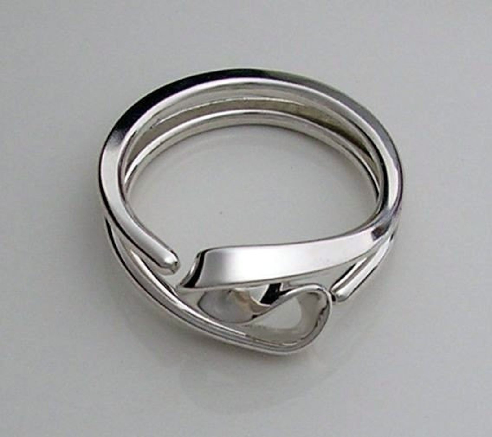 Energy Ring™ Two Turn Vortex Energy Ring ™ in 12 Gauge Sterling Silver ...